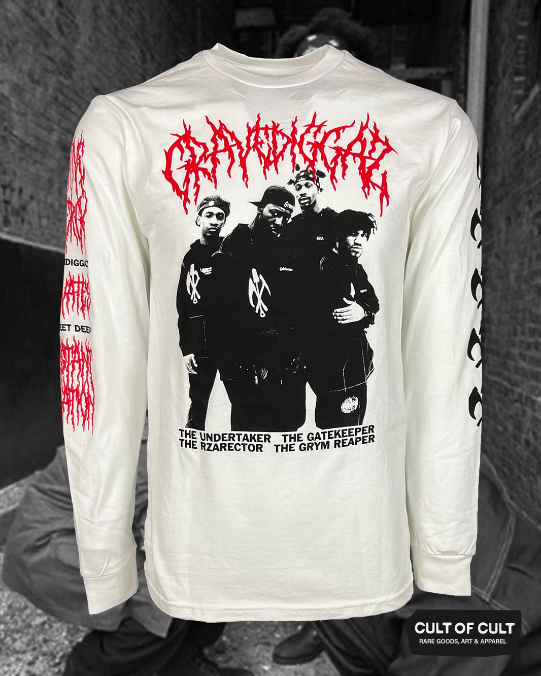 Gravediggaz Merch - T-Shirts, Long Sleeves, and Back Patches – Cult of Cult